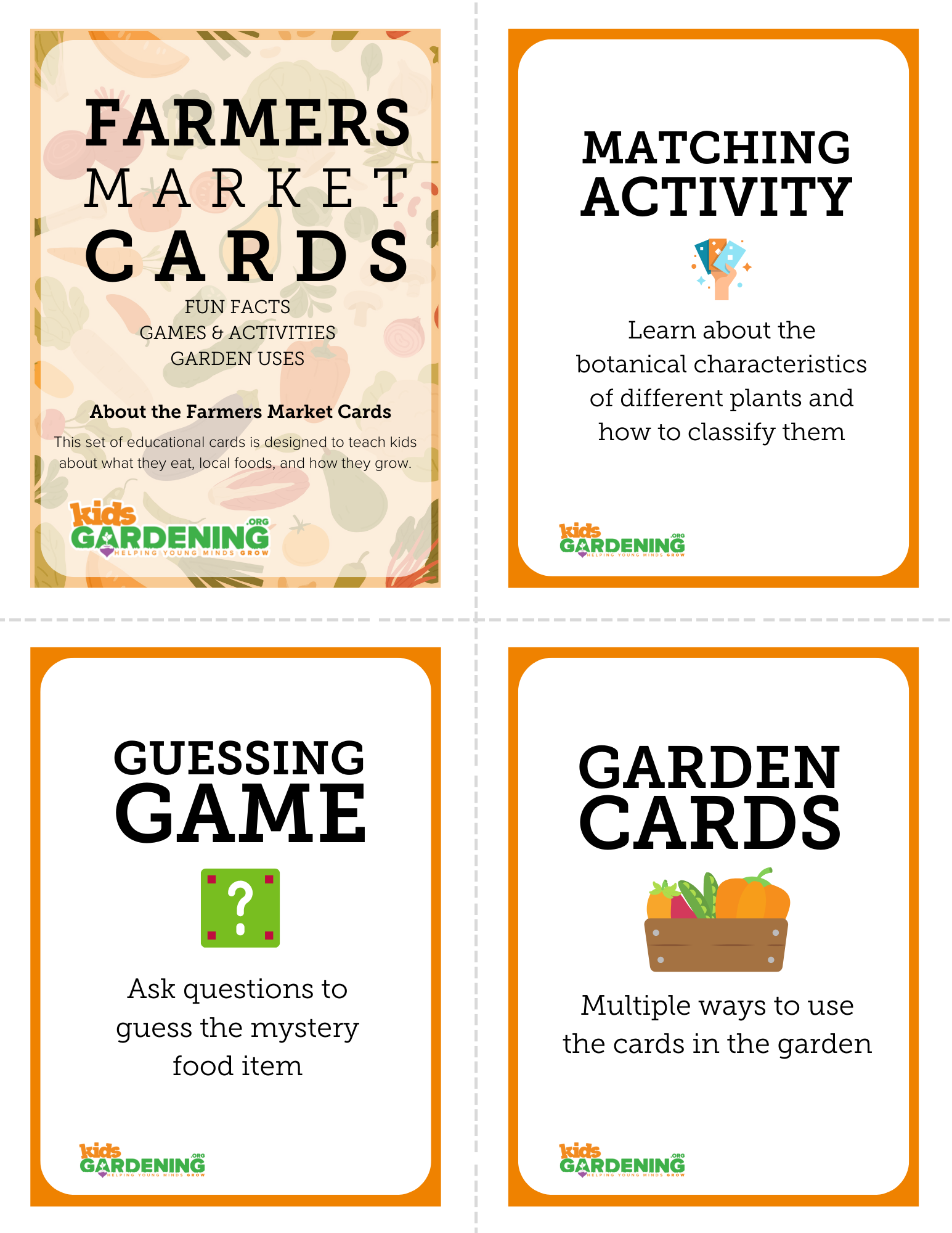 Farmers Market Cards - KidsGardening