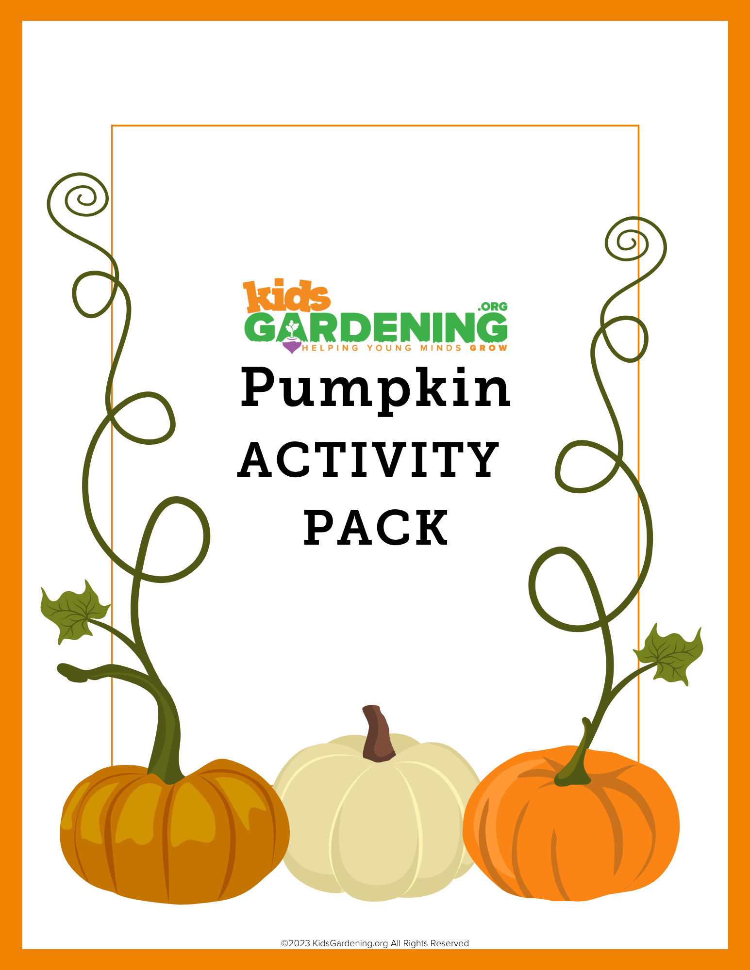 Pumpkin Activity Pack - KidsGardening