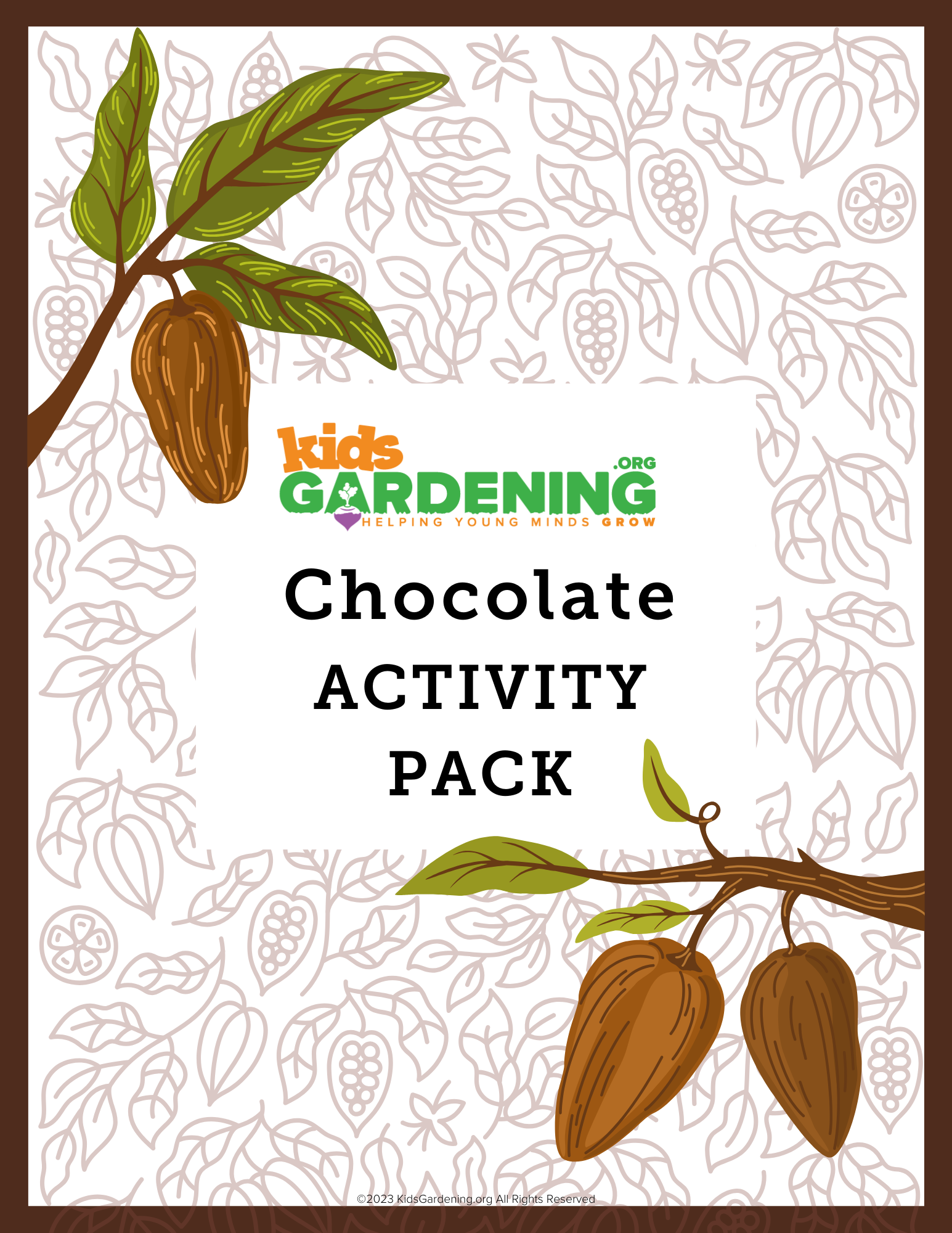 Chocolate Activity Pack - KidsGardening