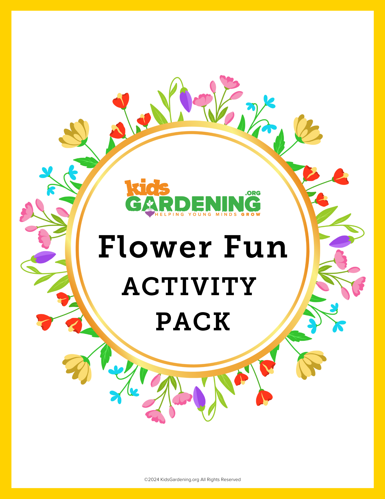 Flower Fun Activity Pack - KidsGardening
