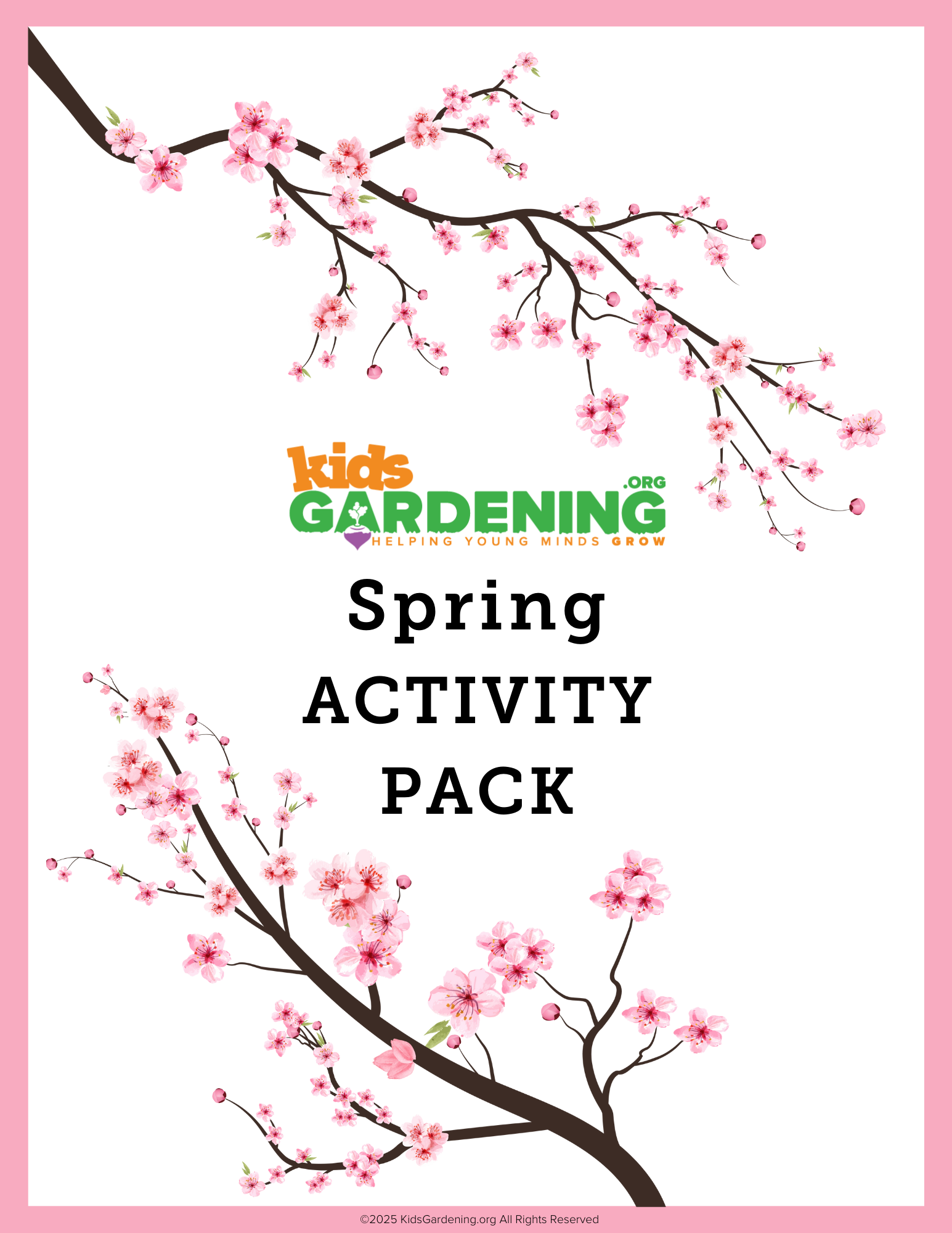 Spring Garden Activity Pack - KidsGardening